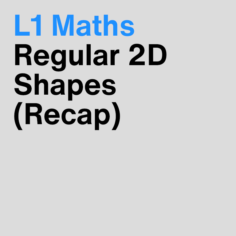 Recap: Introduction To 2D Shapes (L1 Maths) | Learnest