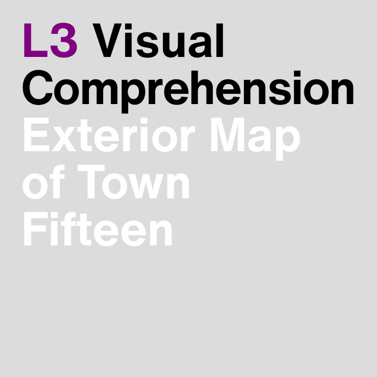 Exterior Map Of Town Fifteen (L3 Comprehension) | Learnest