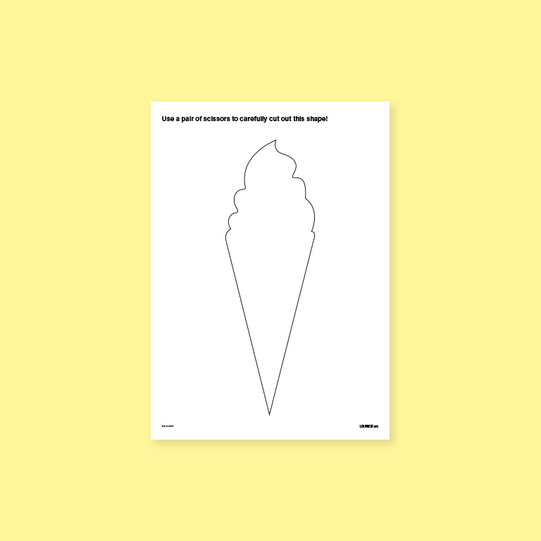 Ice Cream (Cut-Out) | Learnest