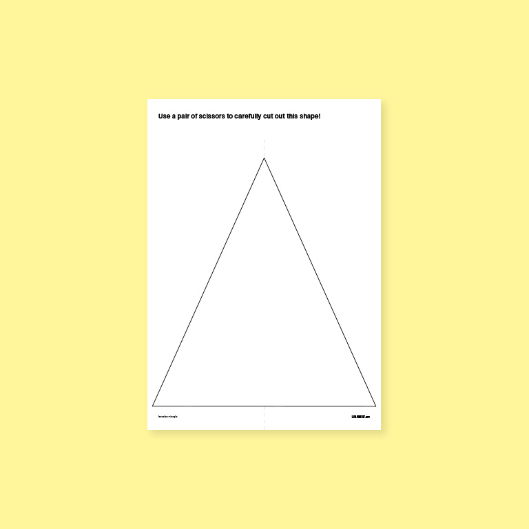 Isosceles Triangle (Cut-Out) | Learnest